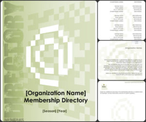 Membership Directory Template | Excel & Word Templates